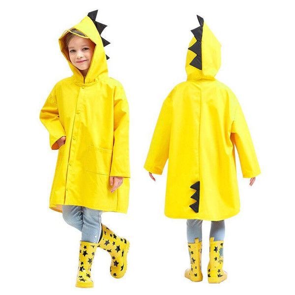 3D Cartoon Dinosaur Children Raincoat One-Piece Waterproof Poncho Raincoat Kids | Wish