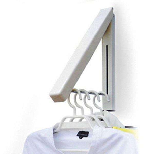 Stainless Steel Wall Mounted Folding Hanging Pull Out Clothes Hanger ...