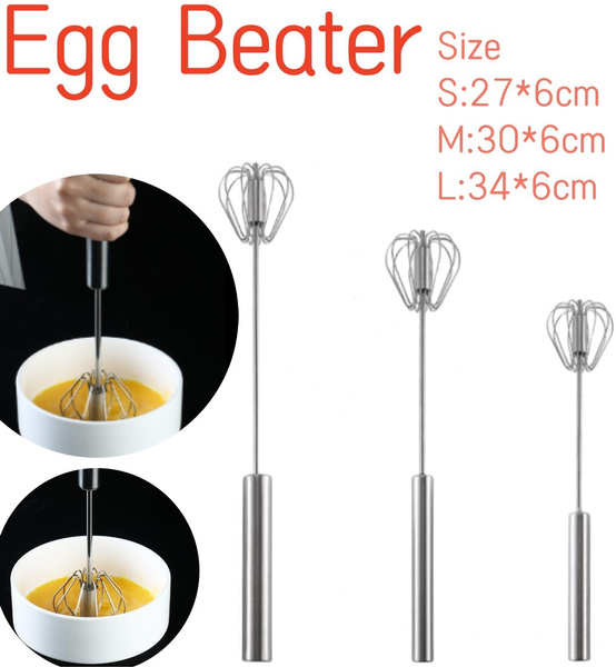 Egg Beater Hand Pressure Semi-automatic Egg Beater Stainless Steel ...