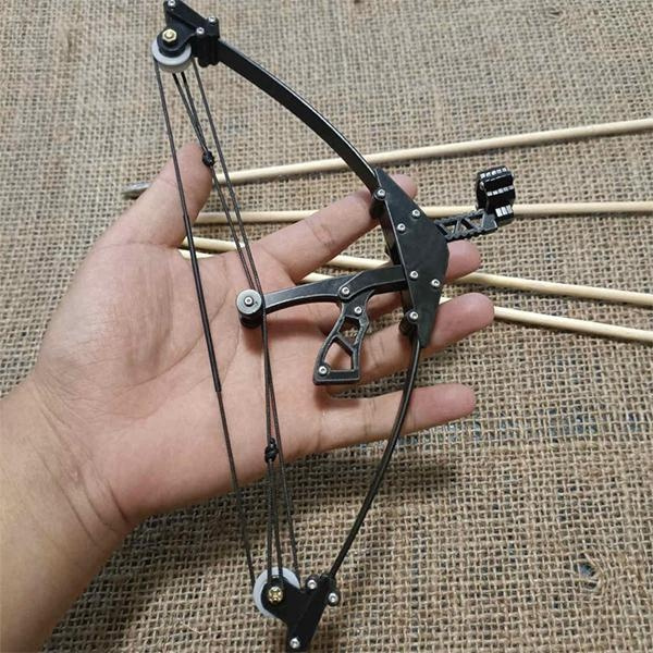 Mini Compound Bow Triangle Bow Miniature Shooting Toys Indoor ...