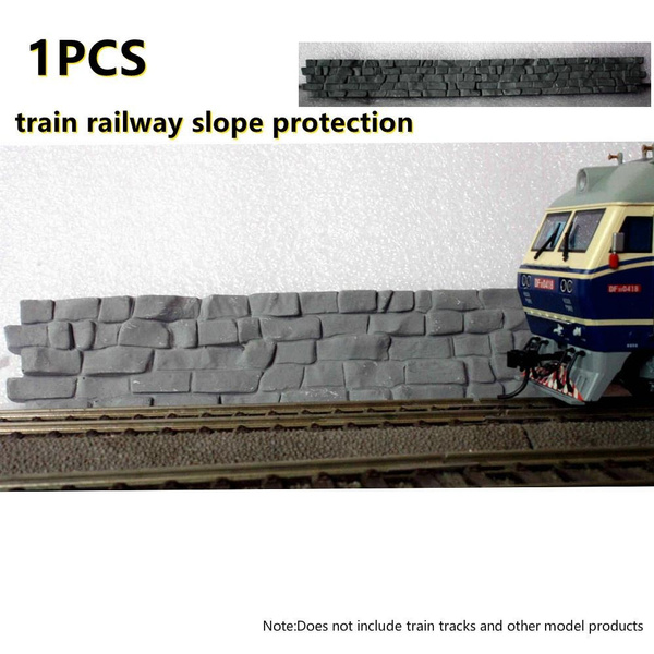 1:87 Ho Scale Simulation Scene Slope Protection Stone Wall Building ...