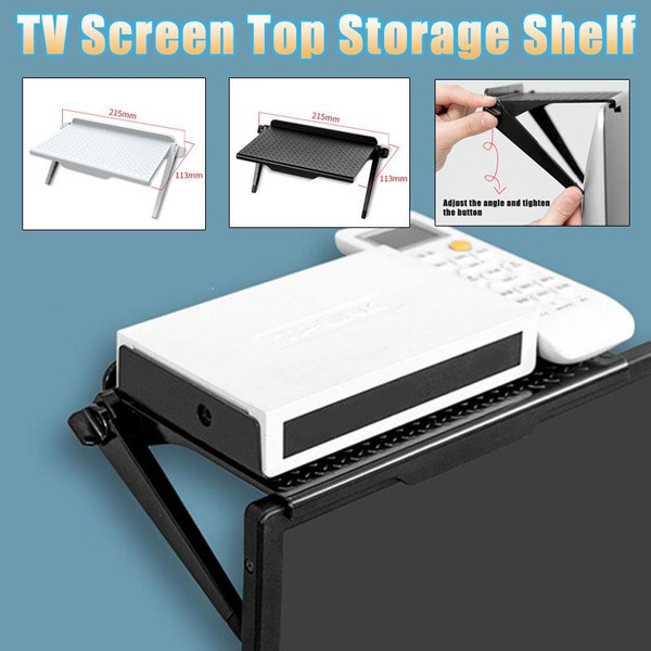 1 Pc Adjustable TV Screen Top Storage Holder Computer Monitor Desktop ...