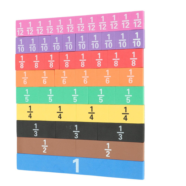 Magnetic Fraction Blocks, Fraction Strips Bars Resin Skill Development ...