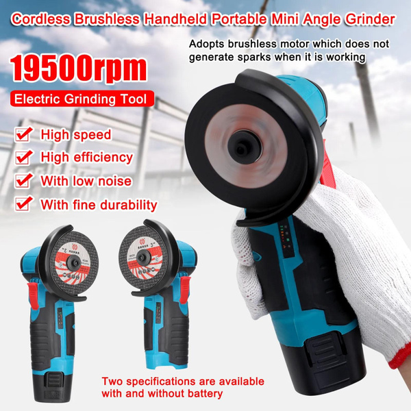 12V 19500rpm Mini Angle Grinder Electric Grinding Cordless Mini ...