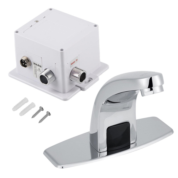 Sensor Faucet, /2'' Automatic Infrared Touch-less Faucet Sink Water Tap ...