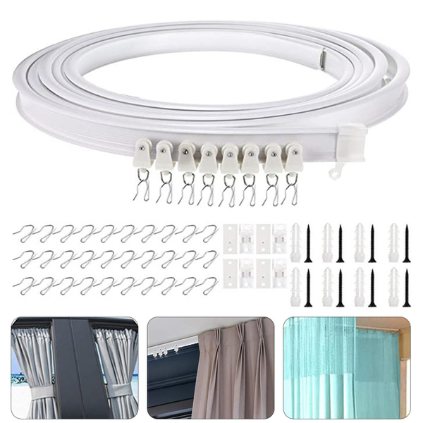 Sliding Curtain Rail System Ceiling Track Ceiling Curtain Track Kit ...