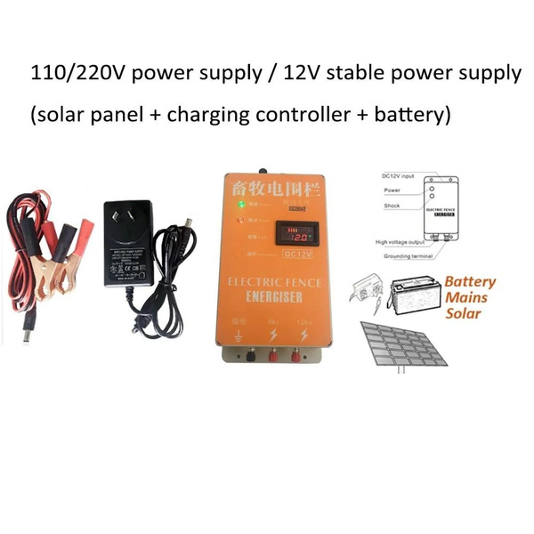 Electric Fence For Animals Energizer Charger High Voltage Pulse ...