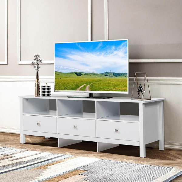TV Stand TV Console Table Fits up to 65-inch Television Entertainment ...