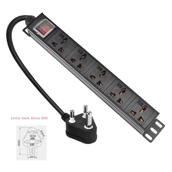 5 Ac Output Universal Socket Power Distribution Unit Uk Type For Rackmount Server Rack Pdu 13a