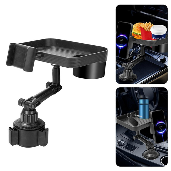 Car Cup Holder Expander and Attachable Tray,Universal Cup Holder with ...