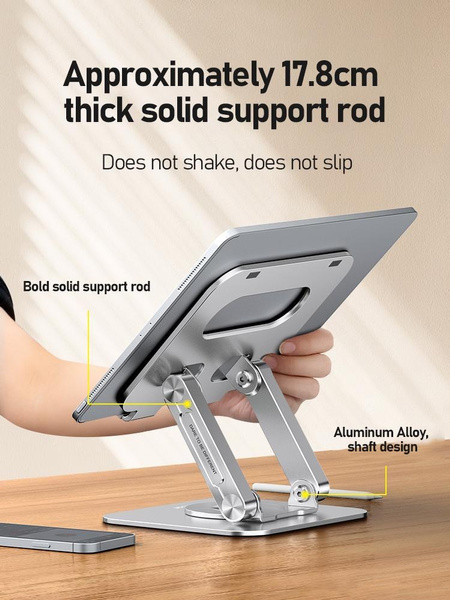 TS518 Folding Stand for iPad Portable Tablet Bracket 360° Free Rotation ...
