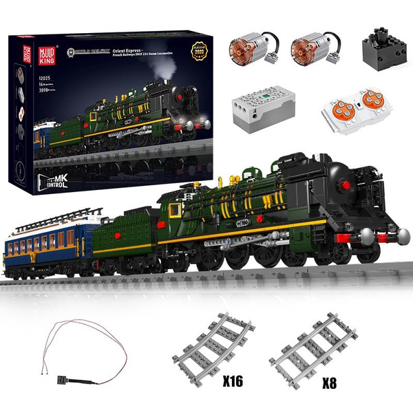 MOULD KING 12025 Technical RC French Train Building Blocks Motorized ...