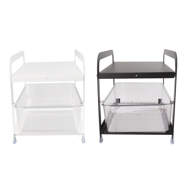 2 Tier Multi Purpose Pull Out Cabinets Shelf Cup Storage Shelf Under ... 2 Tier Multi Purpose Pull Out Cabinets Shelf Cup Storage Shelf Under ...