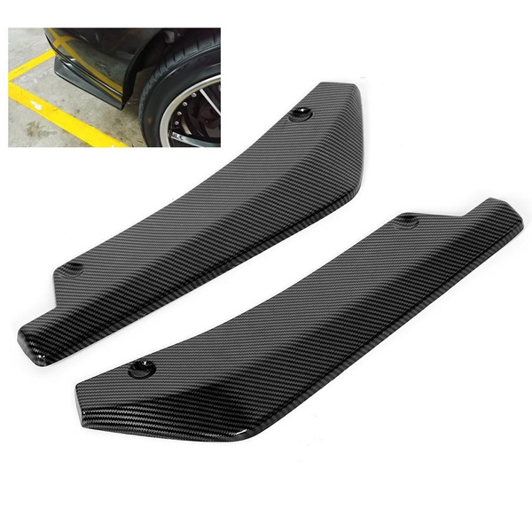 Rear Spoiler, Universal Spoiler Carbon Fiber Texture Rear Bumper Lip ...