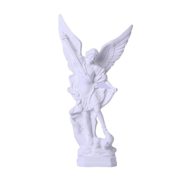 Saint Michael Statue Resin Angel Sculpture Decoration Michael Archangel ...