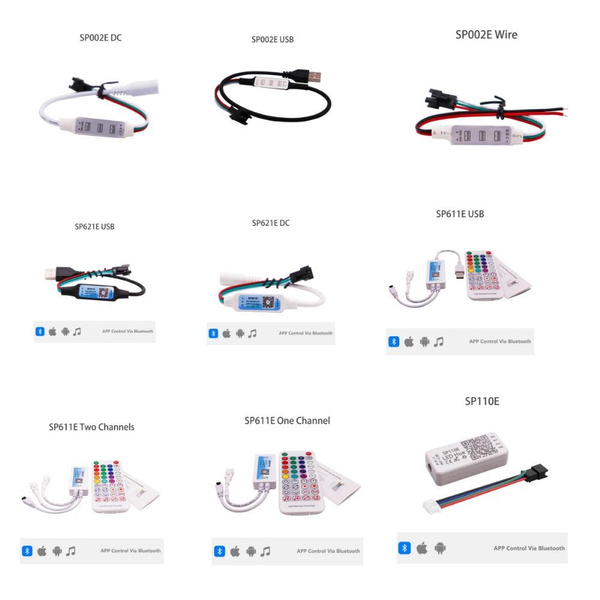 DC5V-24V SP611E SP621E SP002E SP110E Led Pixel Controller for WS2811 ...