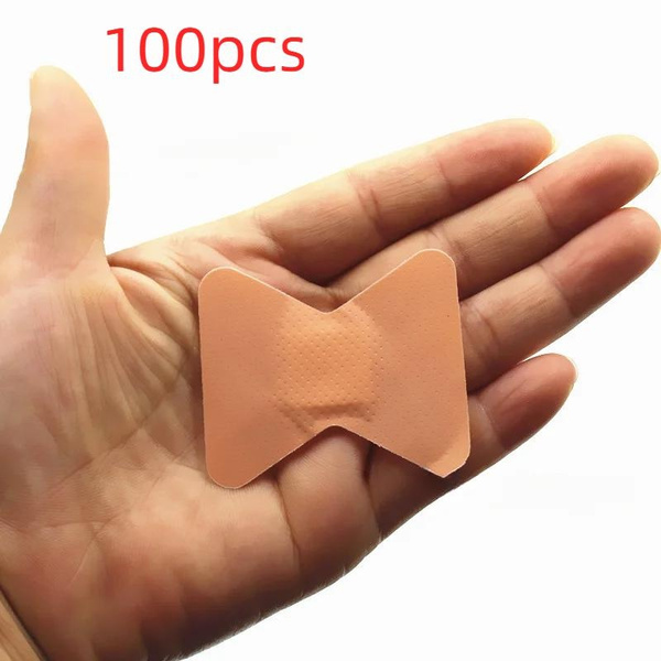 100pcs/set Fingertip Dressing Band Aid PE Skin Patches Wound Plaster ...