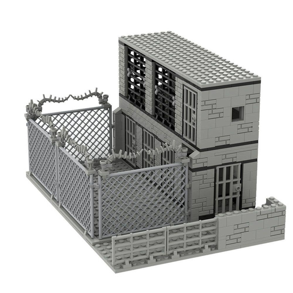 Military MOC Series Simulation Prison Cells Building Blocks Bricks Toys ...