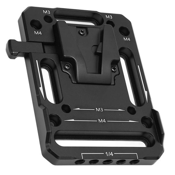 V Mount Battery Plate, Aluminium Alloy, Multiple Screw Holes, V Lock ...