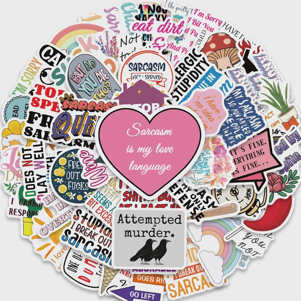 10/50pcs Funny Stickers Sarcastic Remark gaffiti Stickers for DIY ...