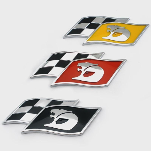 chrome Lion Flag Commodore Wagon Clubsport Gts Senator badge sticker ...