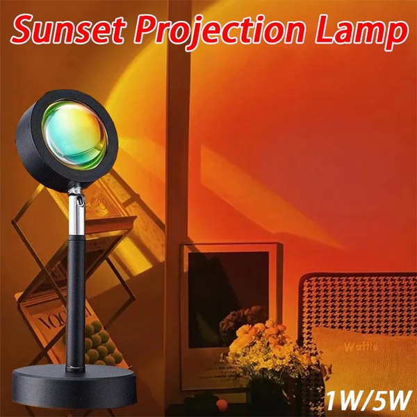 USB Sunset Projection Light Bedroom Visual Theme Party Decoration ...