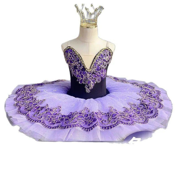 Purple Ballet Costumes for Dancers Swan Lake Tutu Skirt Dance Costumes ...
