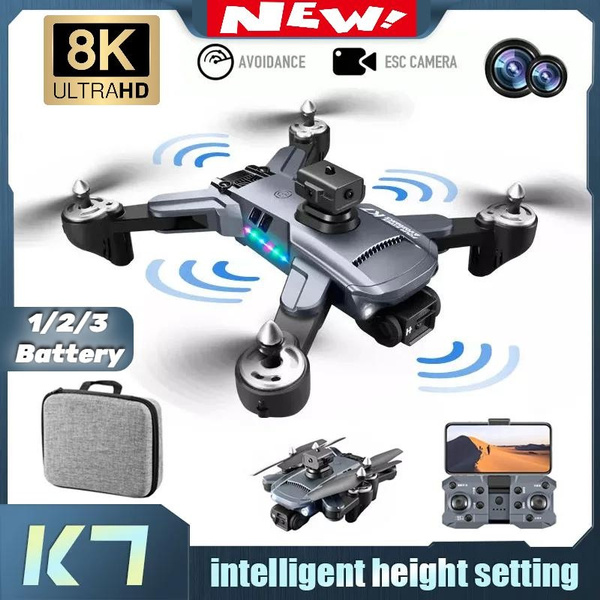 K7 Drone 360° Omnidirectional Obstacle Avoidance 4k Professional Camera ...