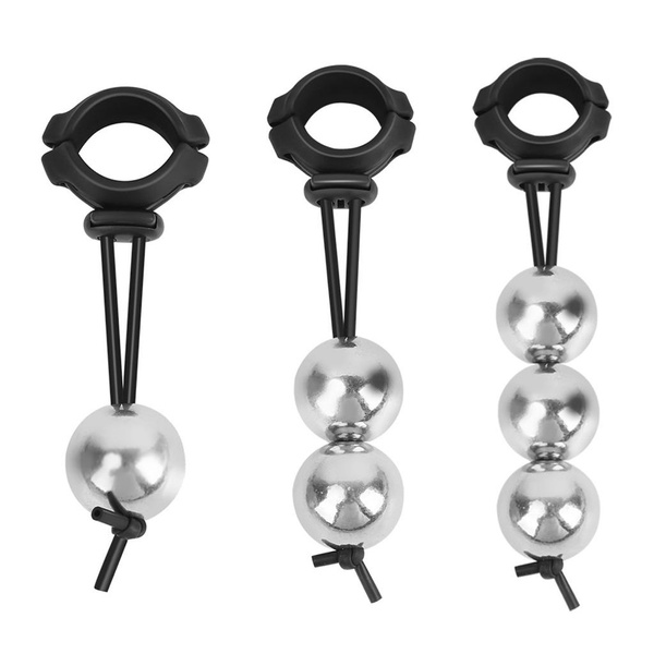 1pc Heavy Duty Metal Ball Pendant Cocks Ring Penile Heavy Stretcher ...