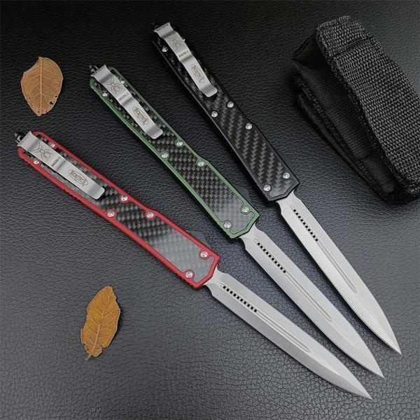 Microtech Makora II Top-quality Ant Aviation Aluminum Handle OTF Spring ...