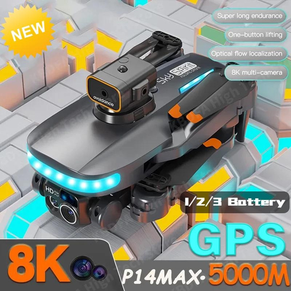 New P14 MAX Drone 8K HD GPS Professional UAV Intelligent Obstacle ...