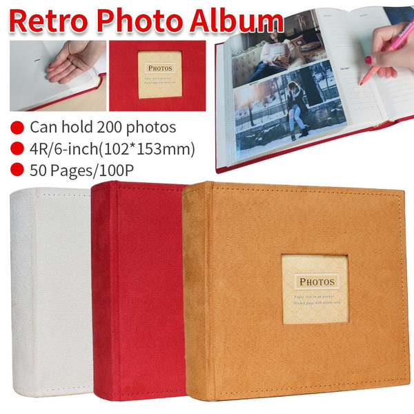 Albums Retro Insert Album Creative Photo Album Postcard DIY Storage ...