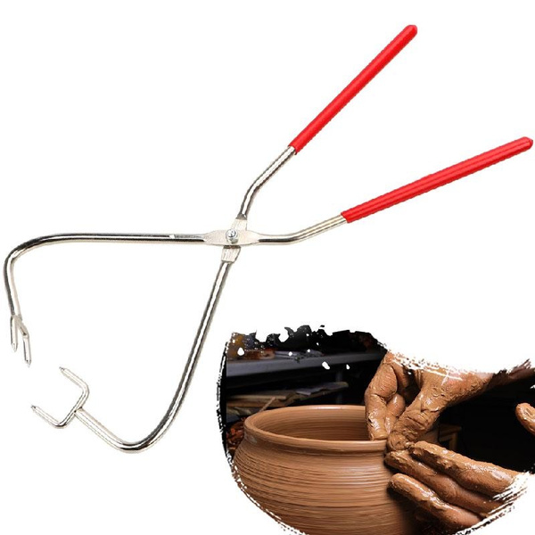 Stainless Steel with Plastic Handle Hand Tool Pottery Clamp Ceramics ...