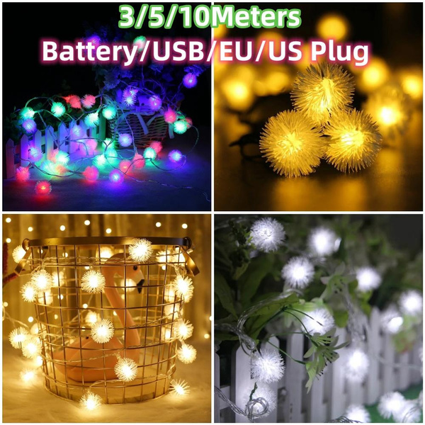 Waterproof Outdoor Decoration Light String 100Leds Lamp Christmas Fairy ...