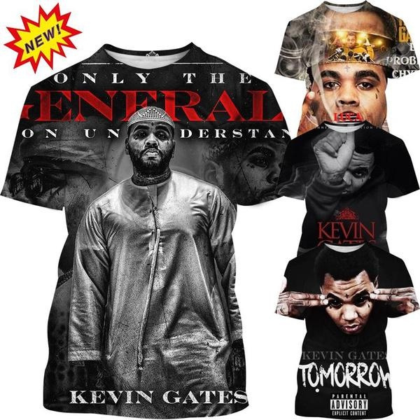 3D Printing Rapper Kevin Gates Graphic T-shirt | Wish