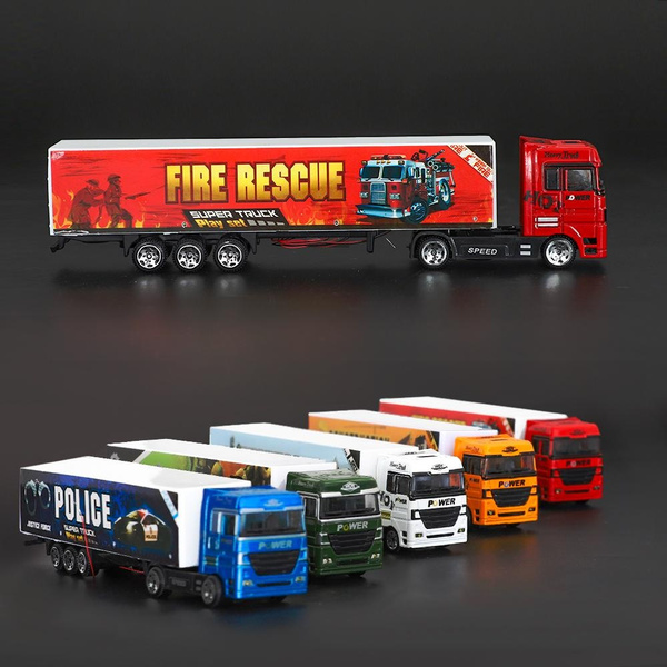 1:87 HO Scale Simulation Truck Model Toy Van Transporter Miniature ...