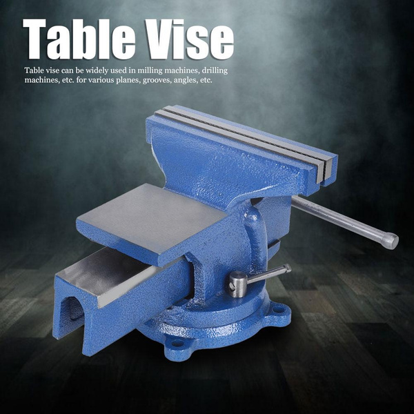 8 Inch Vise Table Vise Anvil Tool Drilling Accessories Forge Jaw Cast ...