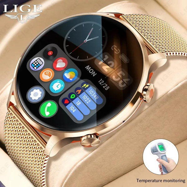 LIGE Smart Watch Women Men Custom Watch Face Bluetooth Connect Calling ...