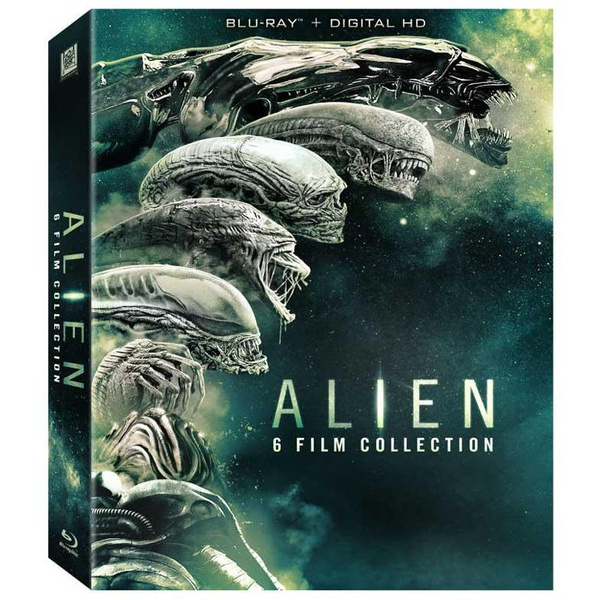 Alien 6 Film Collection Blu-ray 6-Disc Movies Box Set | Wish