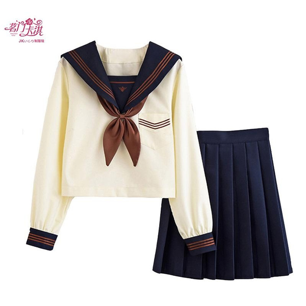 Japanese Orthodox Jk Uniform Huang Sanben Suit Soft Girl High School ...