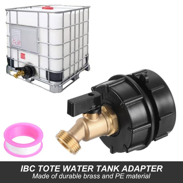 IBC Tote Fittings, 275-330 Gallon IBC Tote Tank Hose Adapter 2.36"/2.44 ...