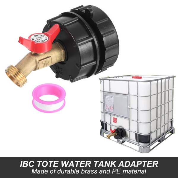 275-330 Gallon IBC Tote Tank Adapter 2.36"/2.44" Fine Thread, IBC Tote ...