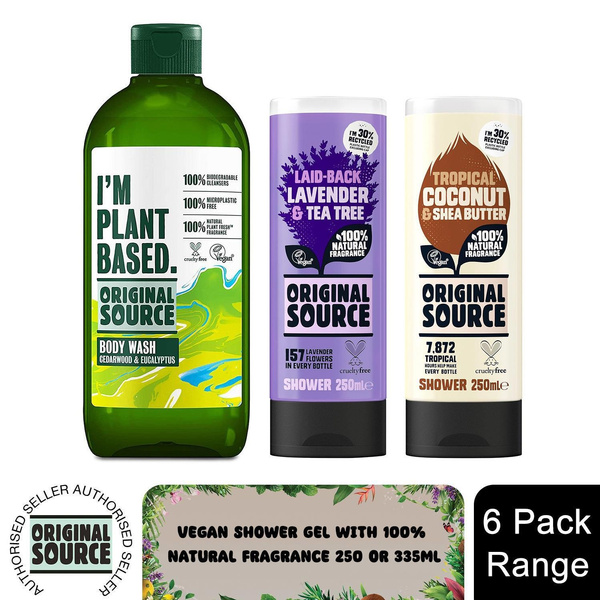 Original Source Vegan Shower Gel with 100% Natural Fragrance 250 or ...
