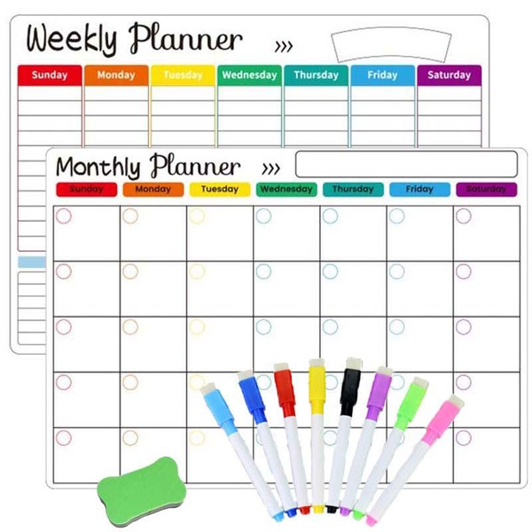 A3 Size Magnetic Monthly Weekly Planner Calendar Table Dry Erase ...