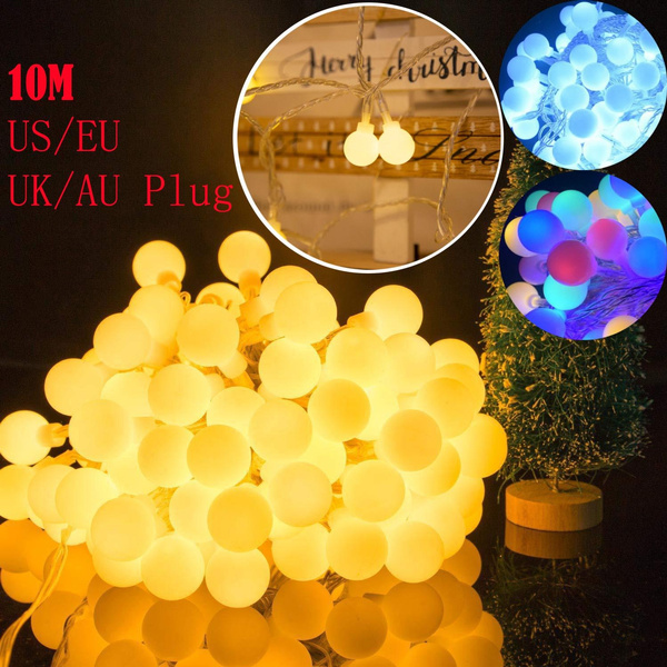 LED Fairy Light Ball String Lights Small White Spherical Fairy Lights ...