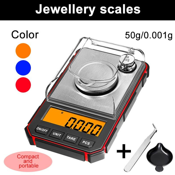 Professional Jewellery Scales Electronic Scales Portable Gram Scales 50g/0.001g Precision ...