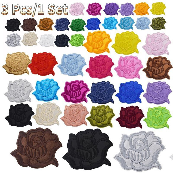 3 Pcs/1 Set Large, Medium, and Small Rose Blossom Patch Patch Patch ...