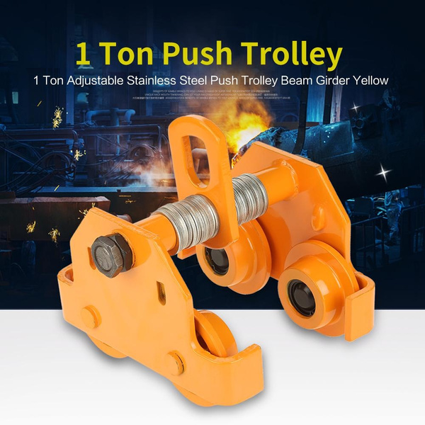 1 Ton Heavy Duty Manual Capacity Plain 2200LBS Push Track Roller ... 1 Ton Heavy Duty Manual Capacity Plain 2200LBS Push Track Roller ...