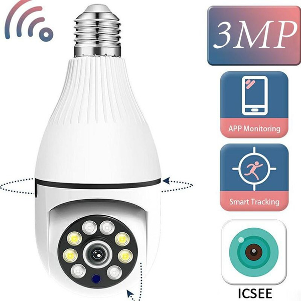 300W Pixels E27 Bulb Camera HD 1080P IP Security Surveillance Camera ...