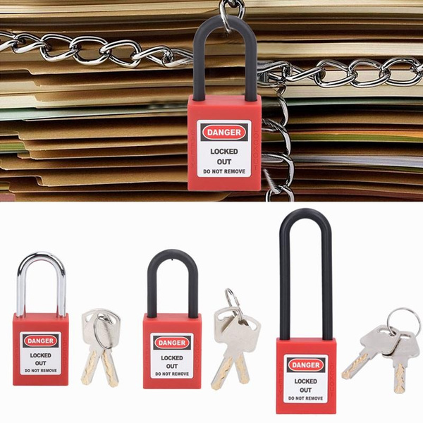 Lockout Tagout Locks Safety Padlock with 2 Keys for Factories ...